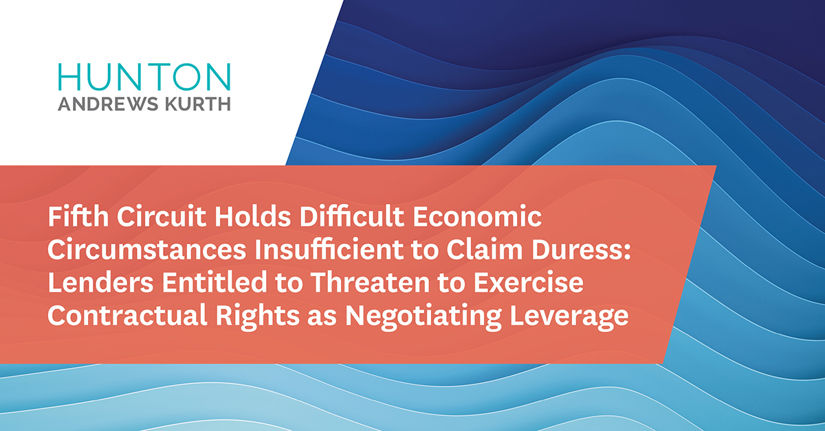 Fifth Circuit Holds Difficult Economic Circumstances Insufficient to ...