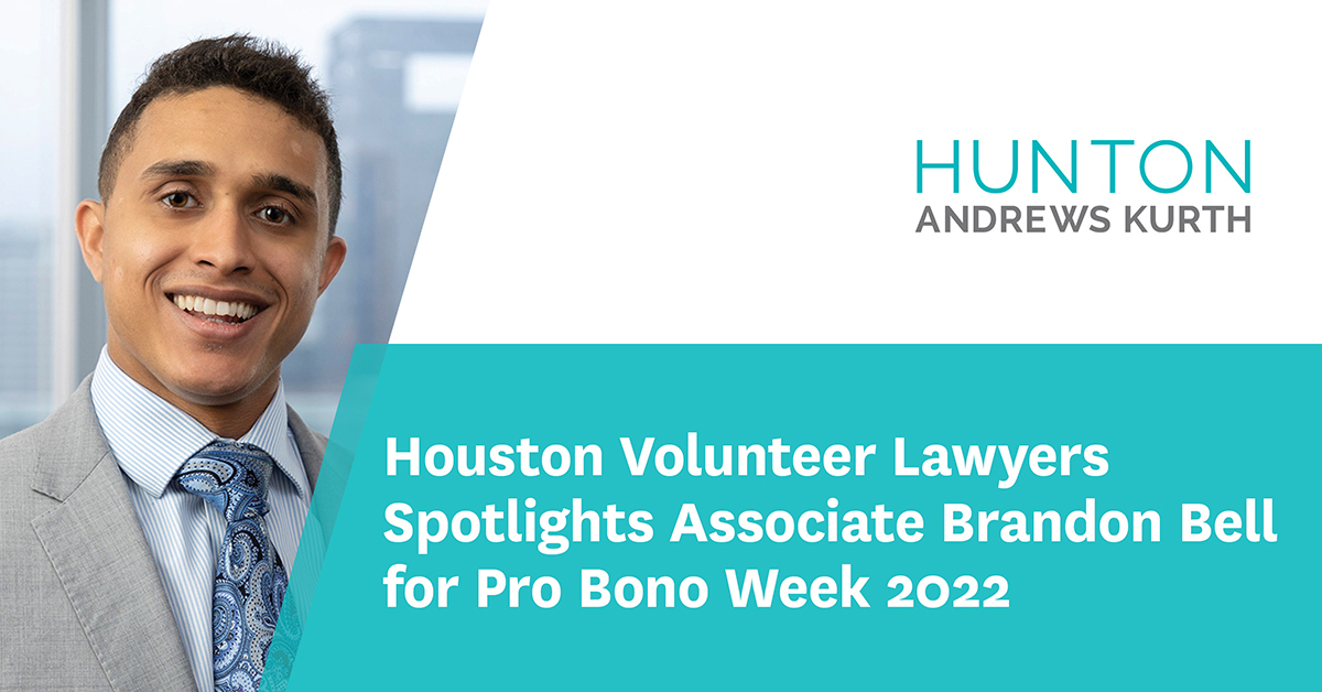 Houston Volunteer Lawyers Spotlights Associate Brandon Bell for Pro ...