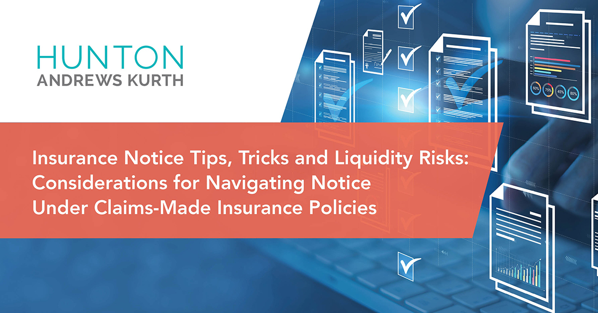 Insurance Notice Tips, Tricks and Liquidity Risks: Considerations for ...