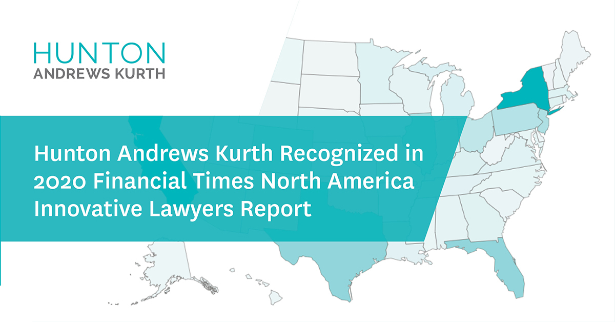 Hunton Andrews Kurth Recognized in 2020 Financial Times North America ...