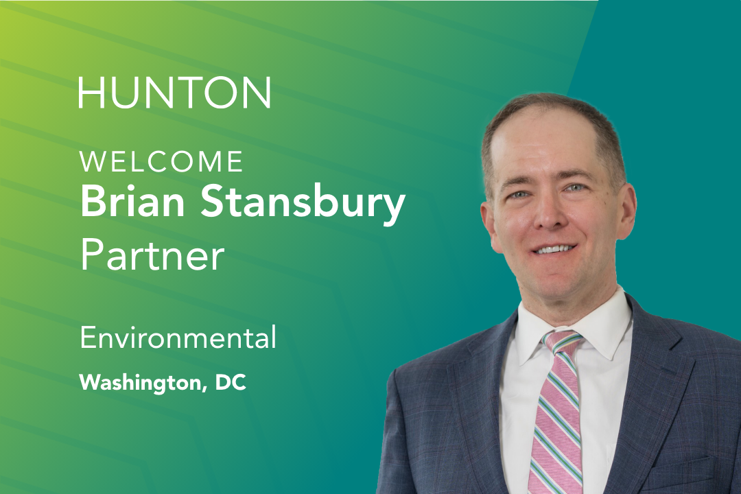 Former DOT Deputy General Counsel Brian Stansbury Joins Hunton’s ...
